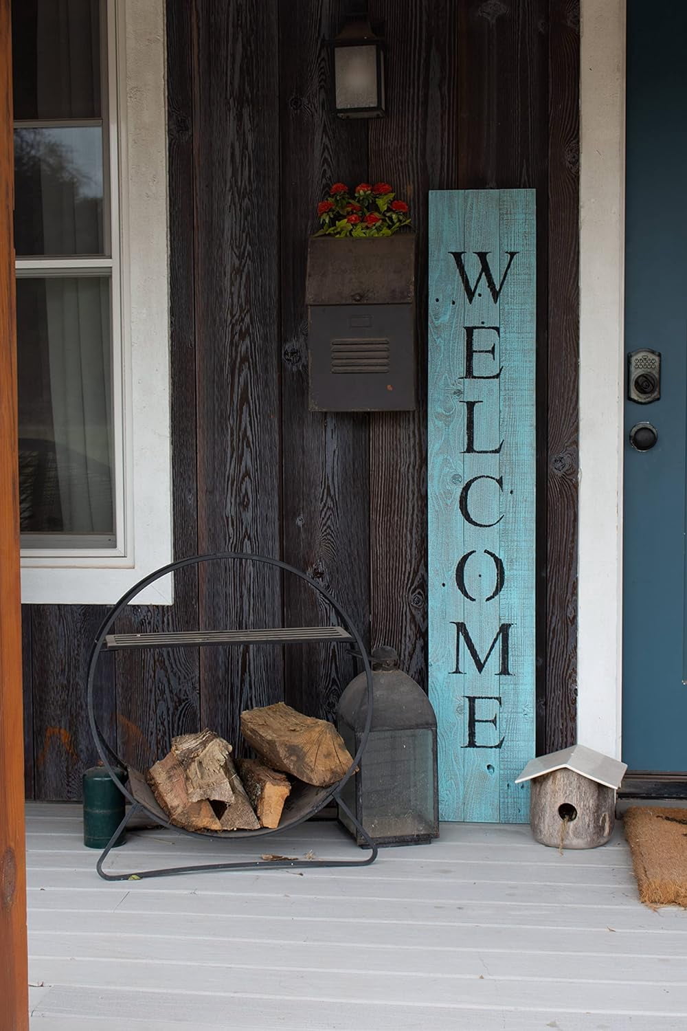 BarnwoodUSA | Farmhouse Rustic Welcome Sign for Front Porch | 5ft Front ...