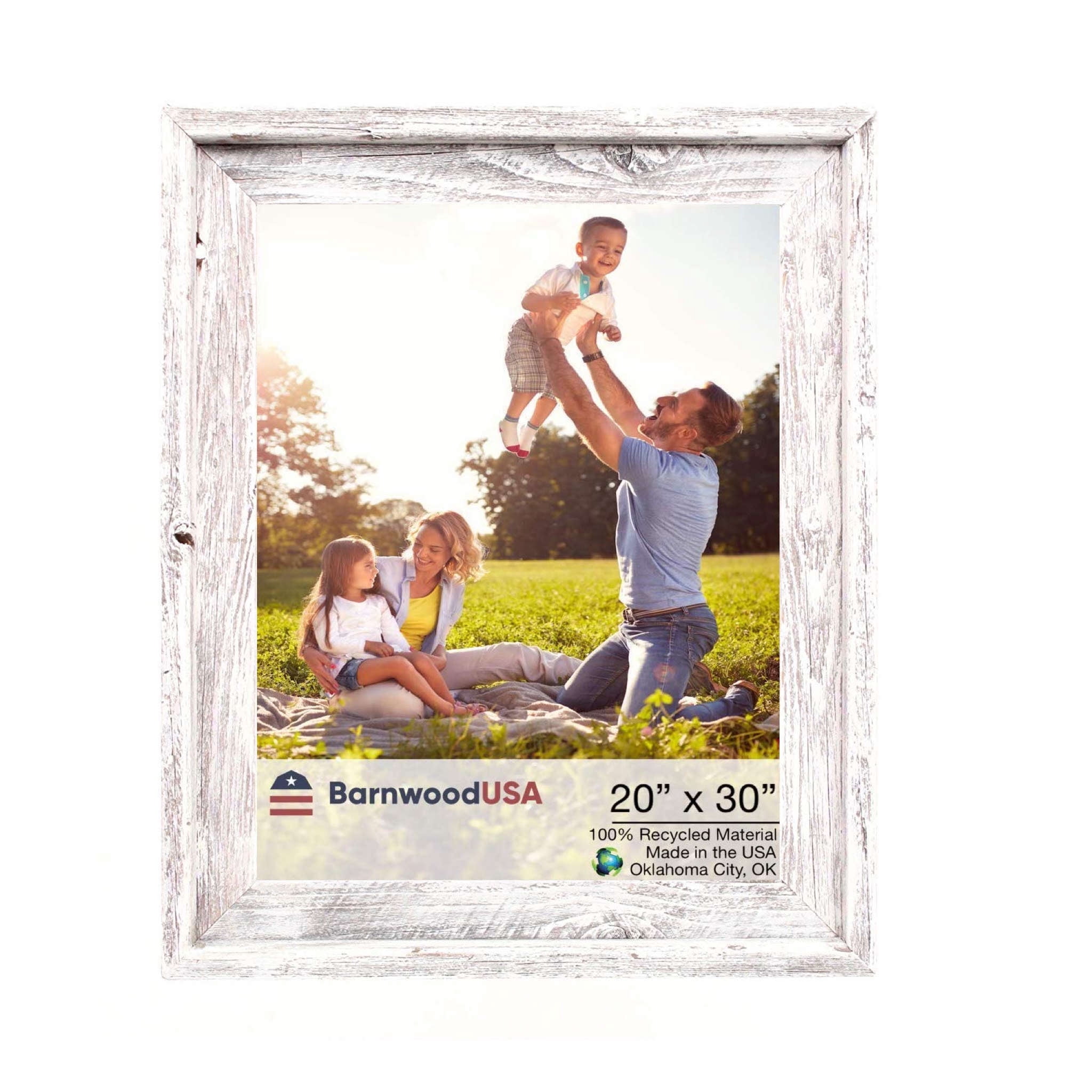 BarnwoodUSA 20"x30" Large Rustic Farmhouse Poster Frame, Reclaimed Wood ...