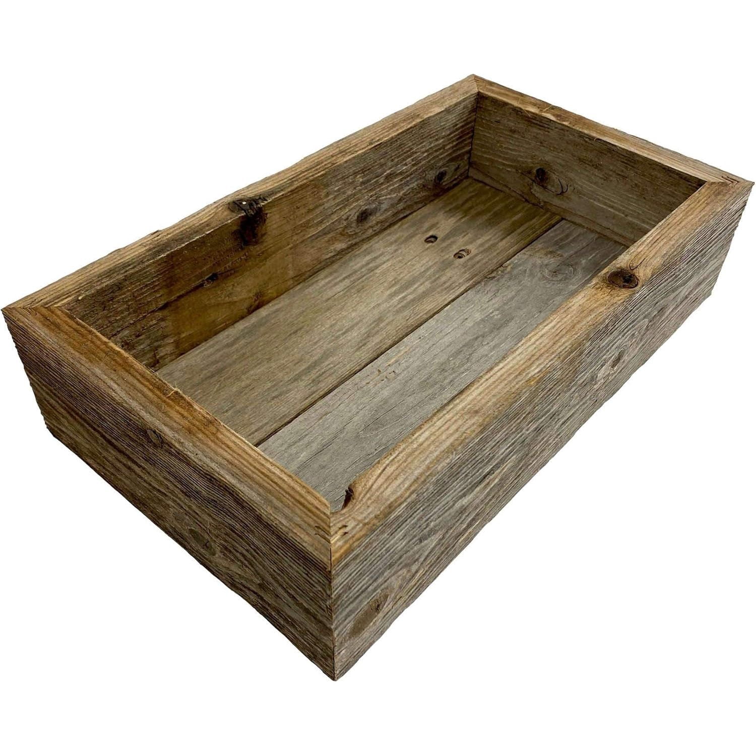 BarnwoodUSA Small Rustic Wooden Box | Best for Wood Flower Planter ...