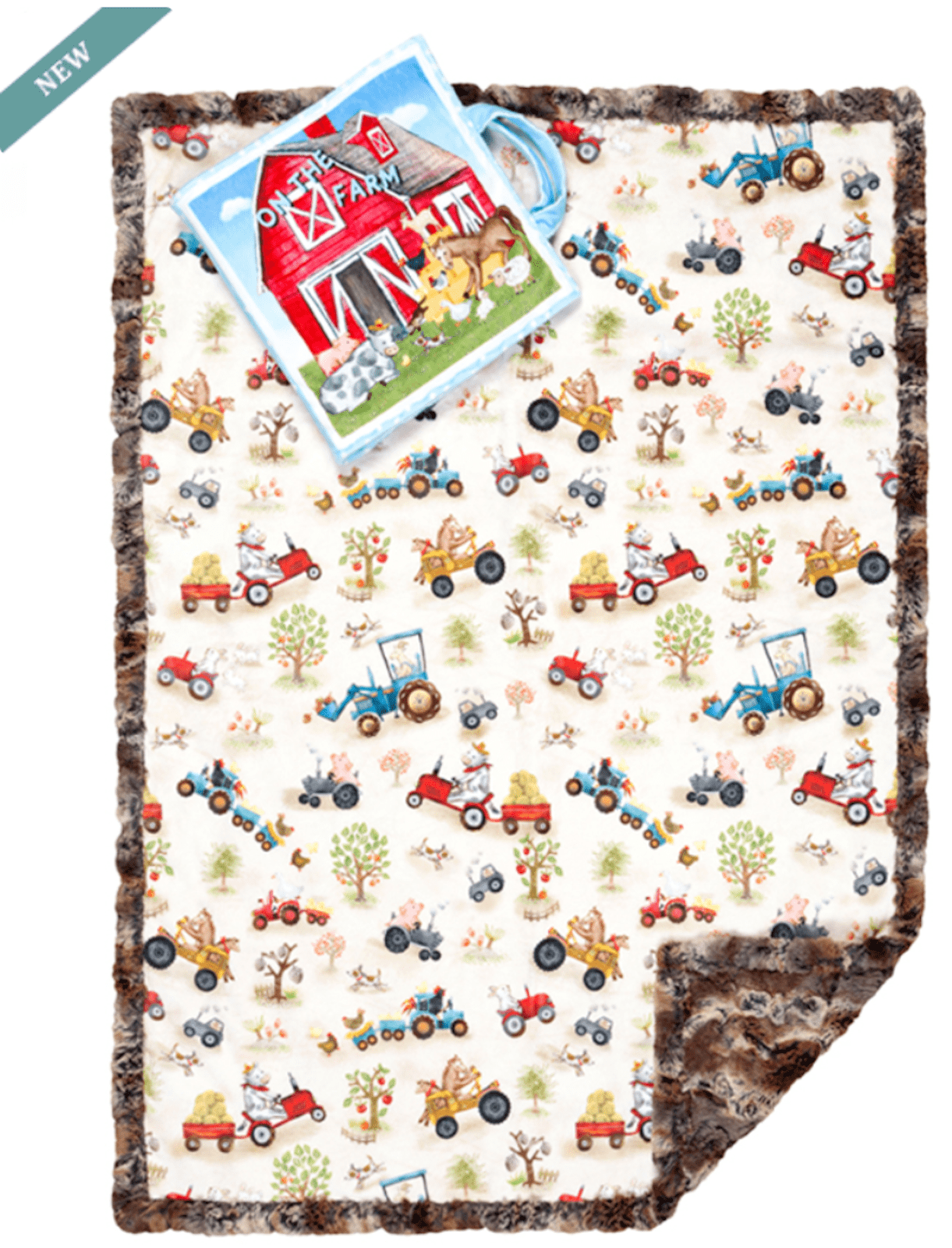 Barnyard Animals Cuddle Quilt Kit COMPLETE with BACKING! BOOK included ...