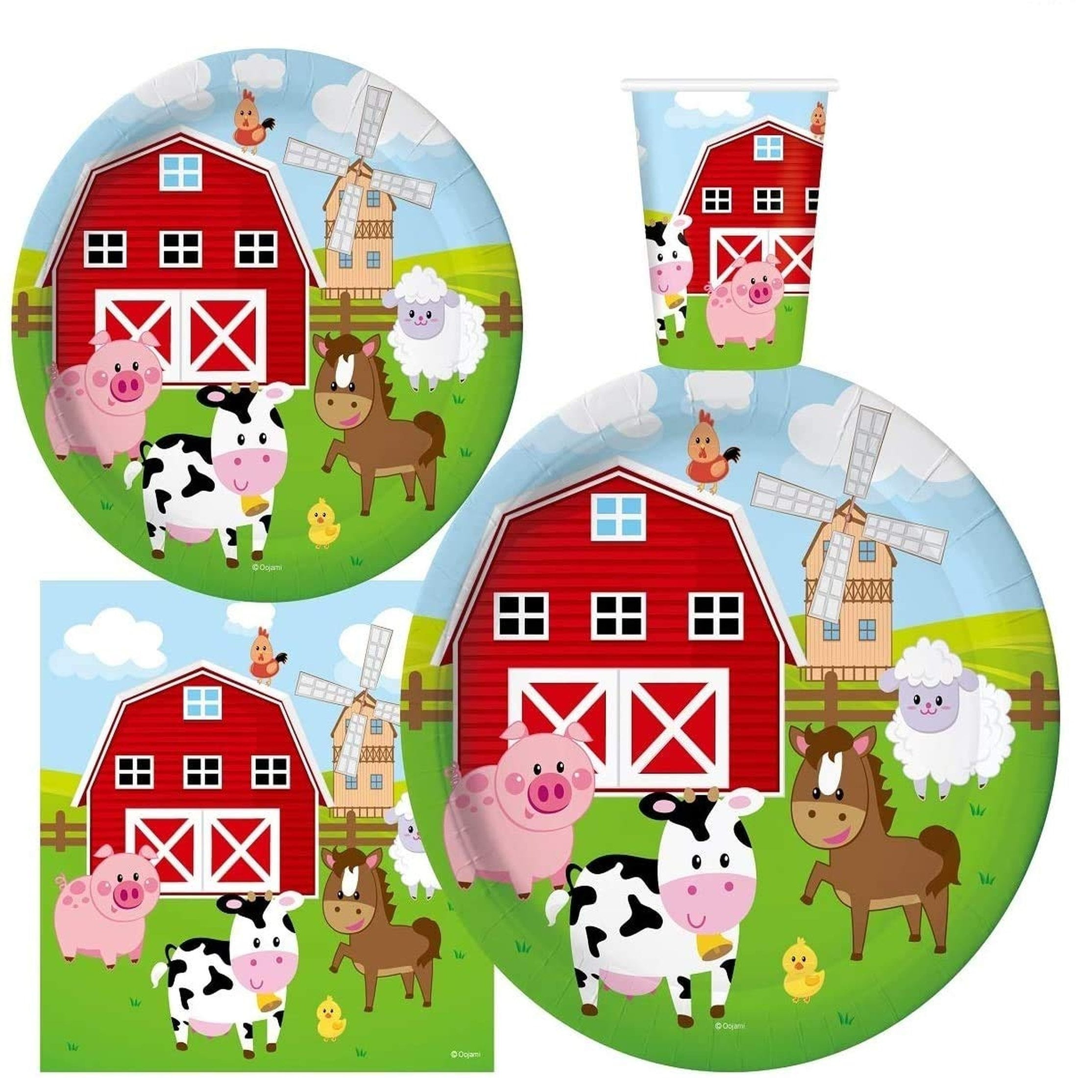 Barnyard Bash Party Pack - Farmhouse Fun Complete Set with Barn Themed ...