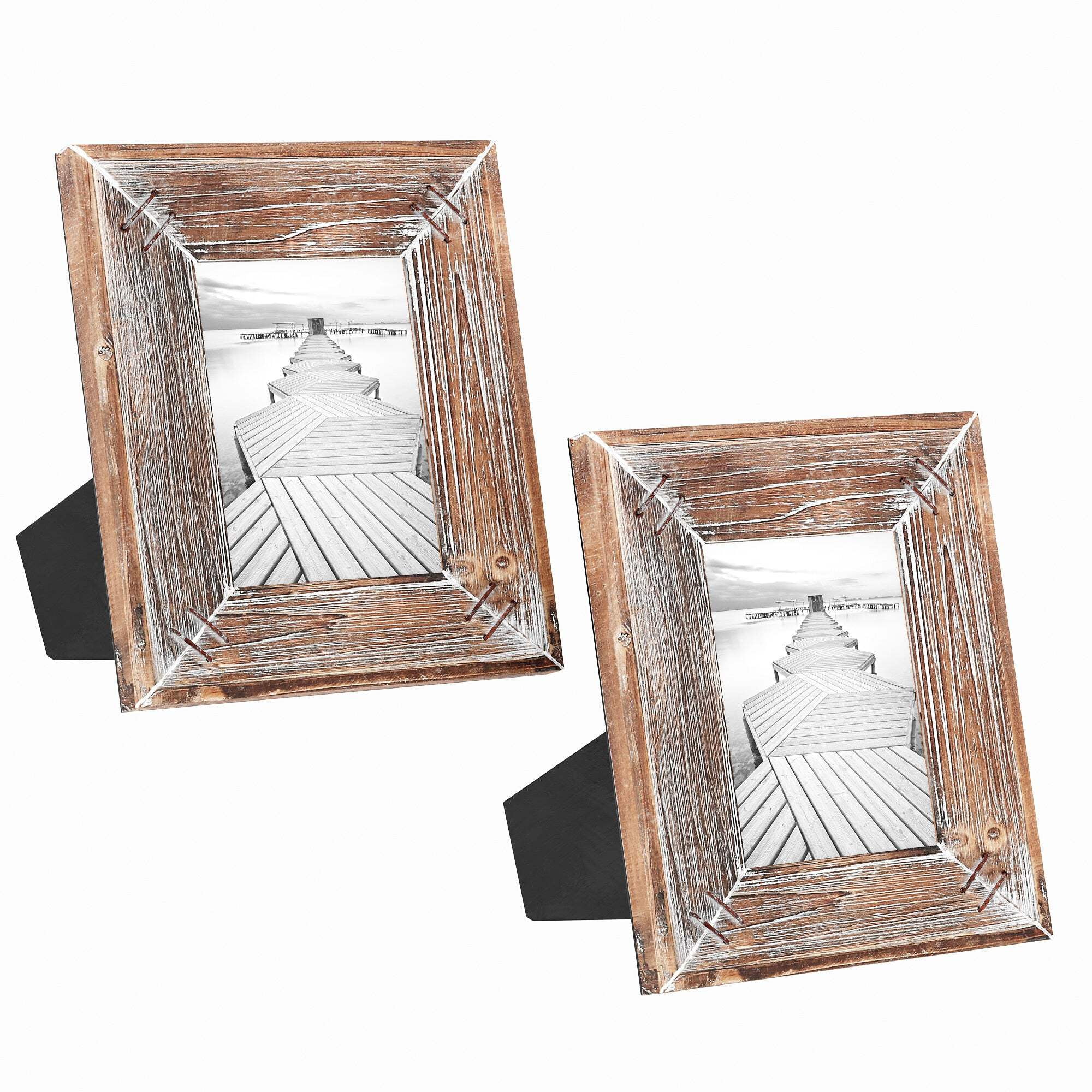 Barnyard Designs Rustic Wooden Picture Frame, Western Farmhouse ...