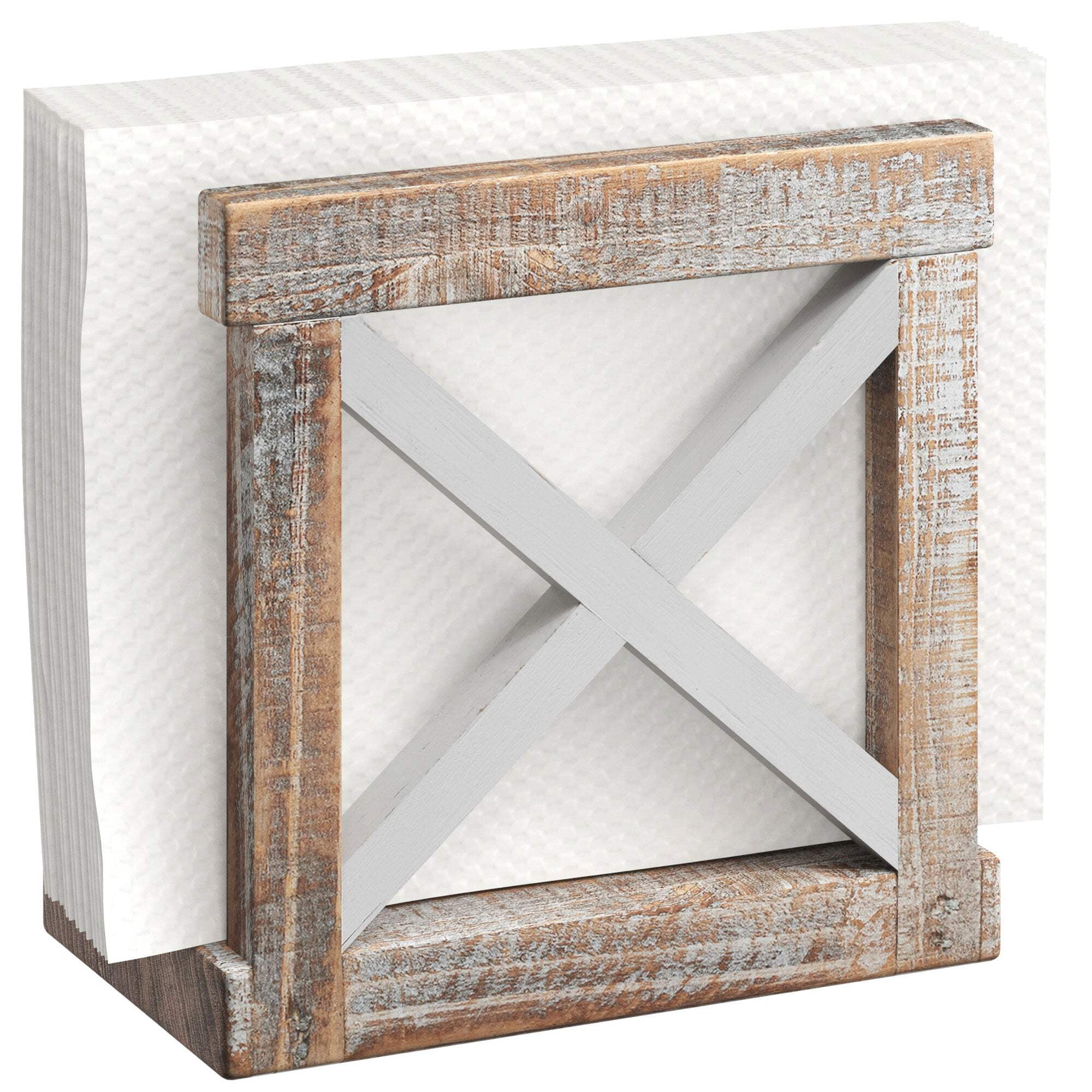 Barnyard Designs Farmhouse Napkin Holder for Table Napkin Holders for ...