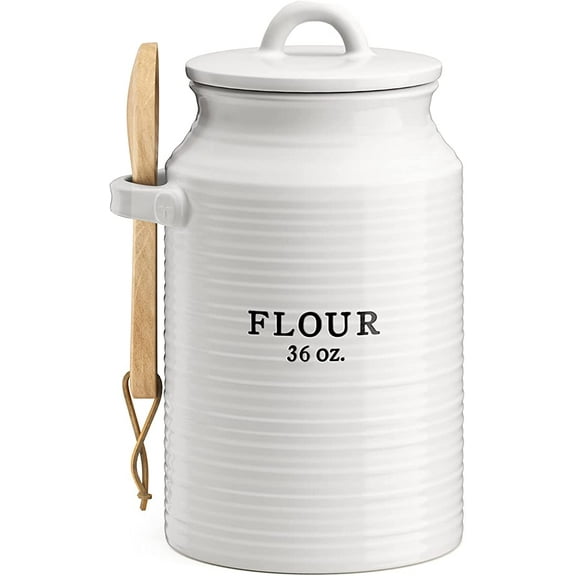 White Ceramic Canisters