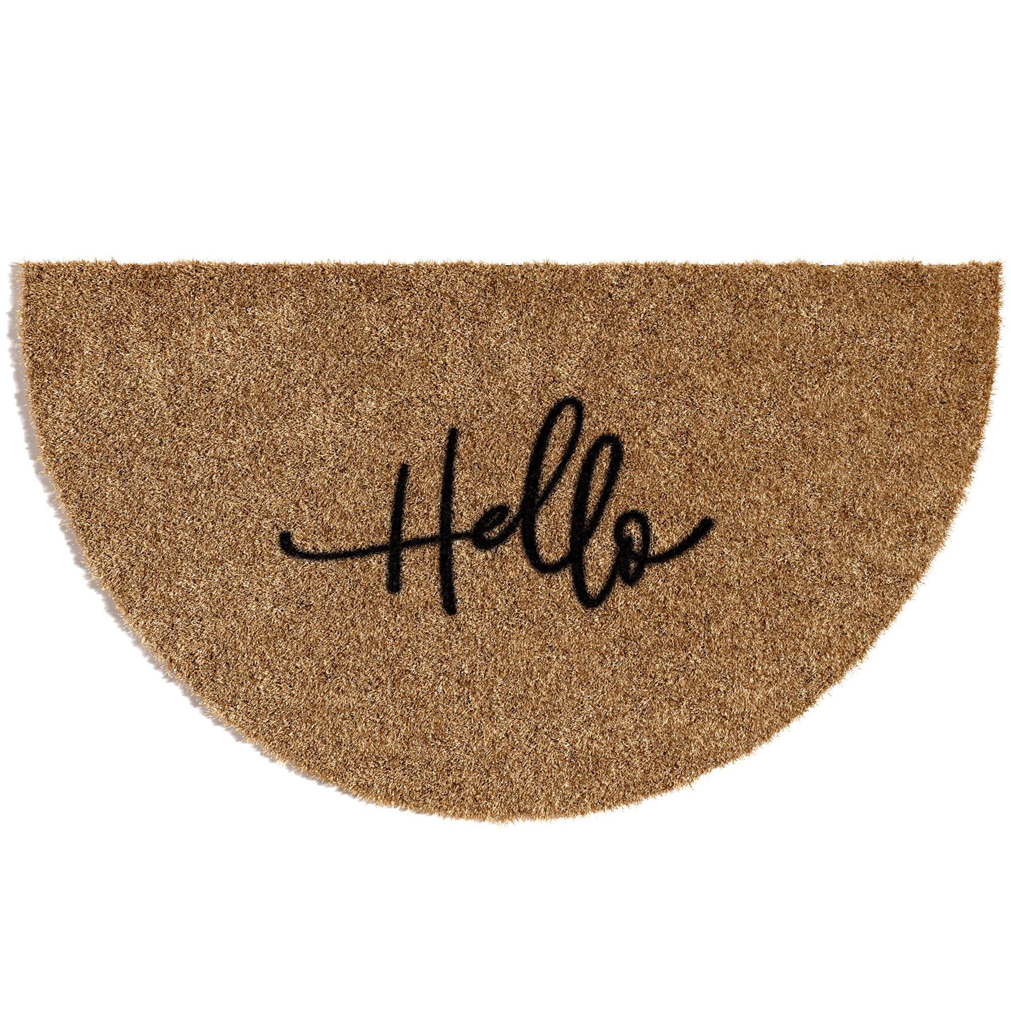 Barnyard Designs 'Hello' Doormat Welcome Mat, Outdoor Mat, Large Front ...