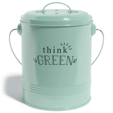 mingol Kitchen Compost Bin with Lid, Plastic Composter for Organic ...