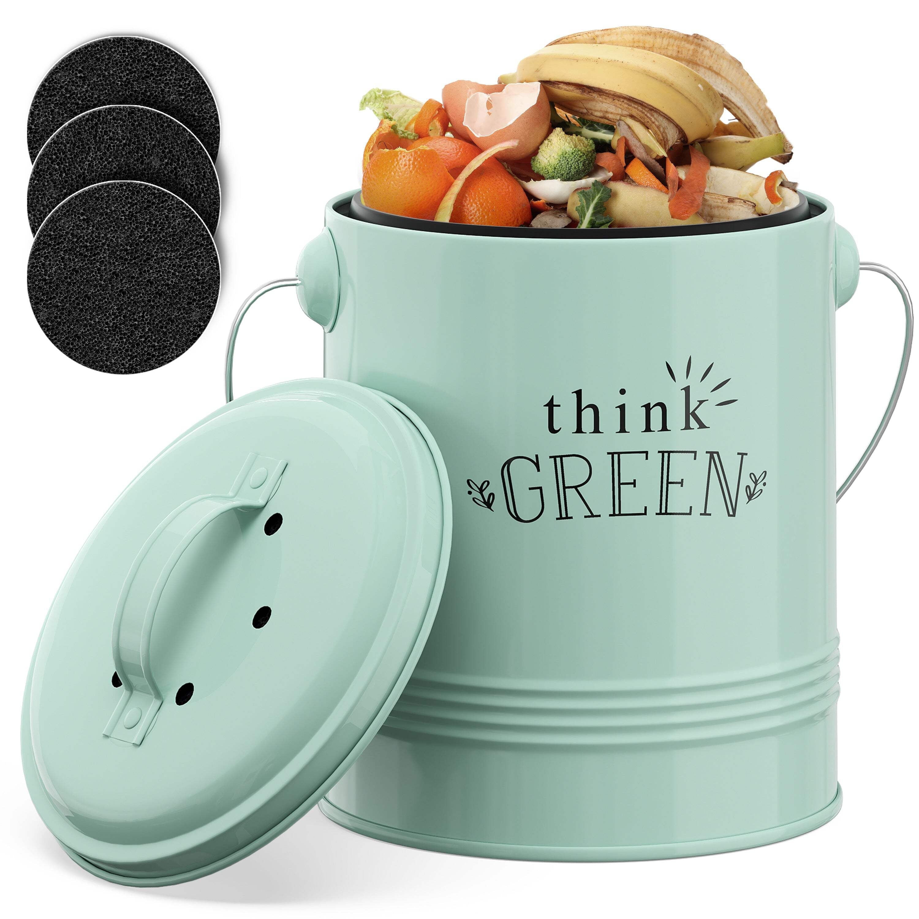 Barnyard Designs Kitchen Compost Bin Kitchen Counter Indoor Compost Bin ...