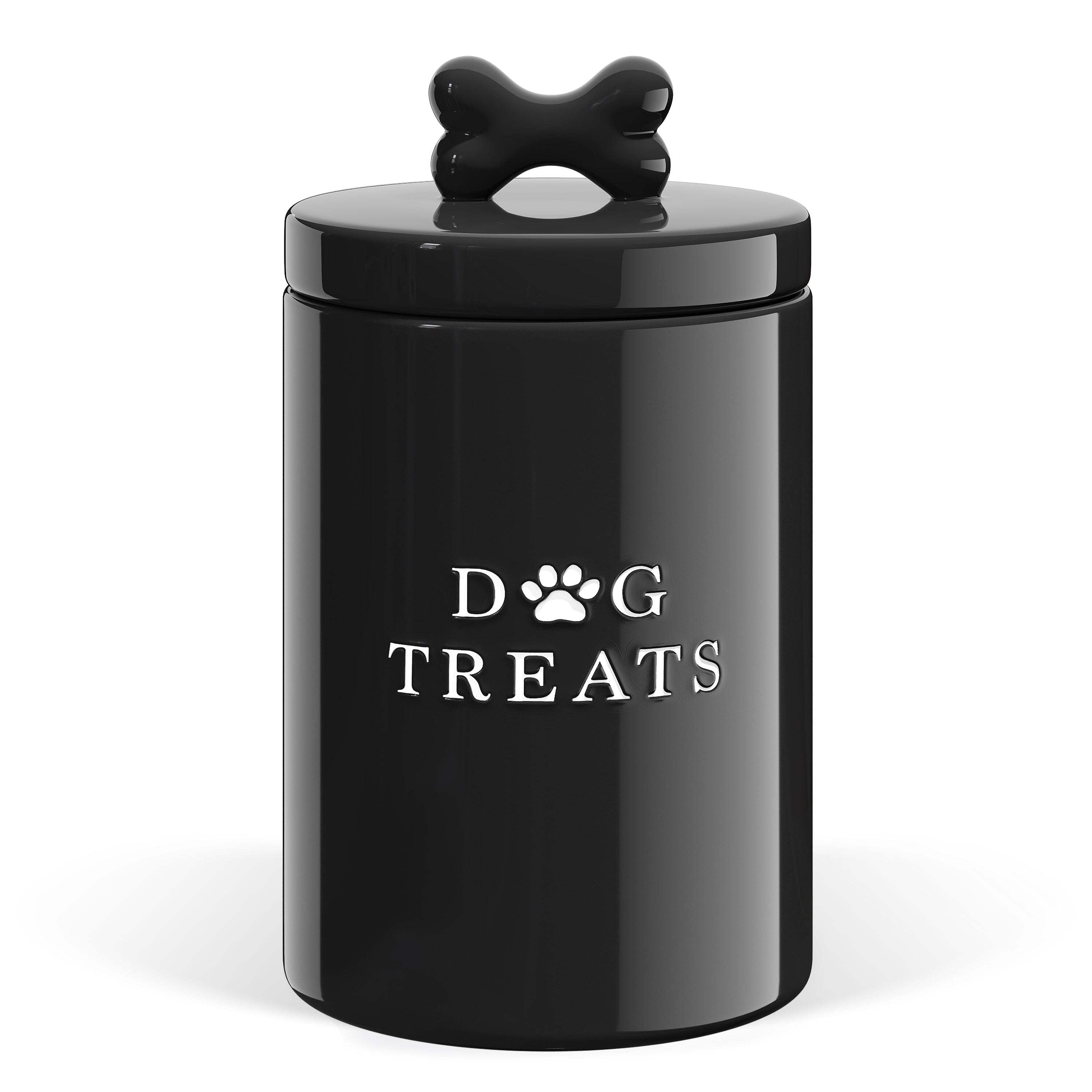 Barnyard Designs Large Dog Treat Container Airtight with Lid, Cute ...