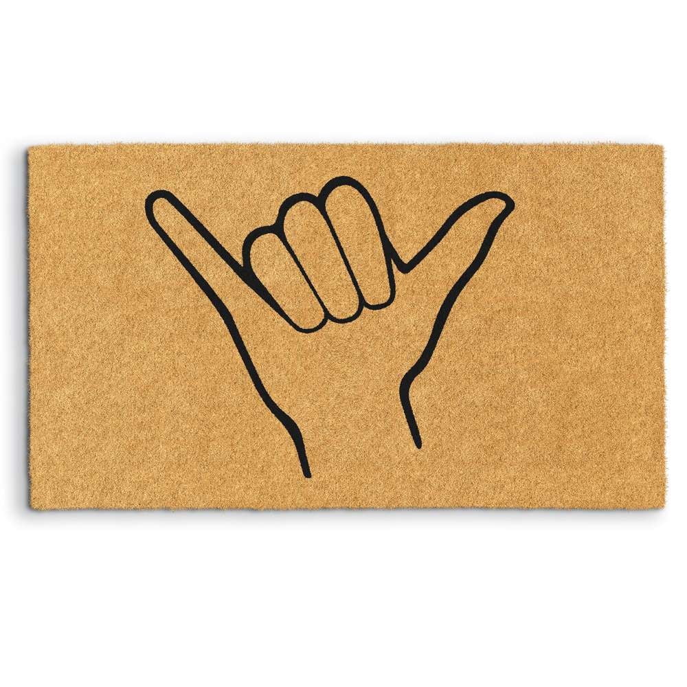 Barnyard Designs ‘Shaka’ Outdoor Doormat for Beach or Surf House ...