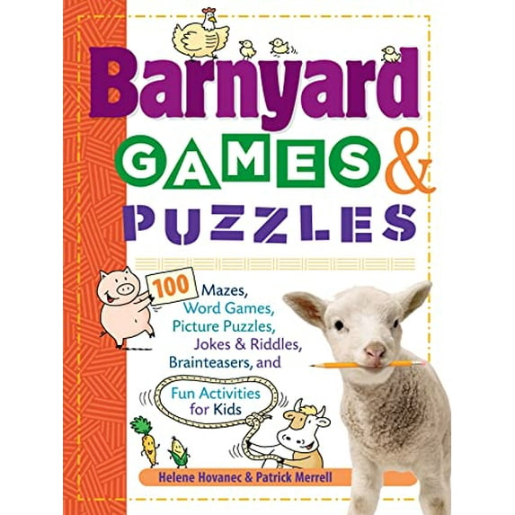 Pre-Owned Barnyard Games & Puzzles: 100 Mazes, Word Games, Picture ...