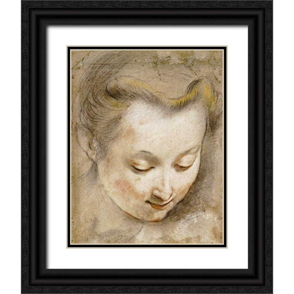 Barocci, Frederico 12x14 Black Ornate Wood Framed with Double Matting ...