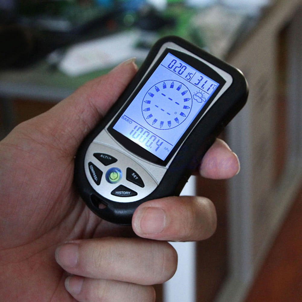 Barometer Altimeter Camping Hiking Comes With Lanyard Handheld Hiking ...