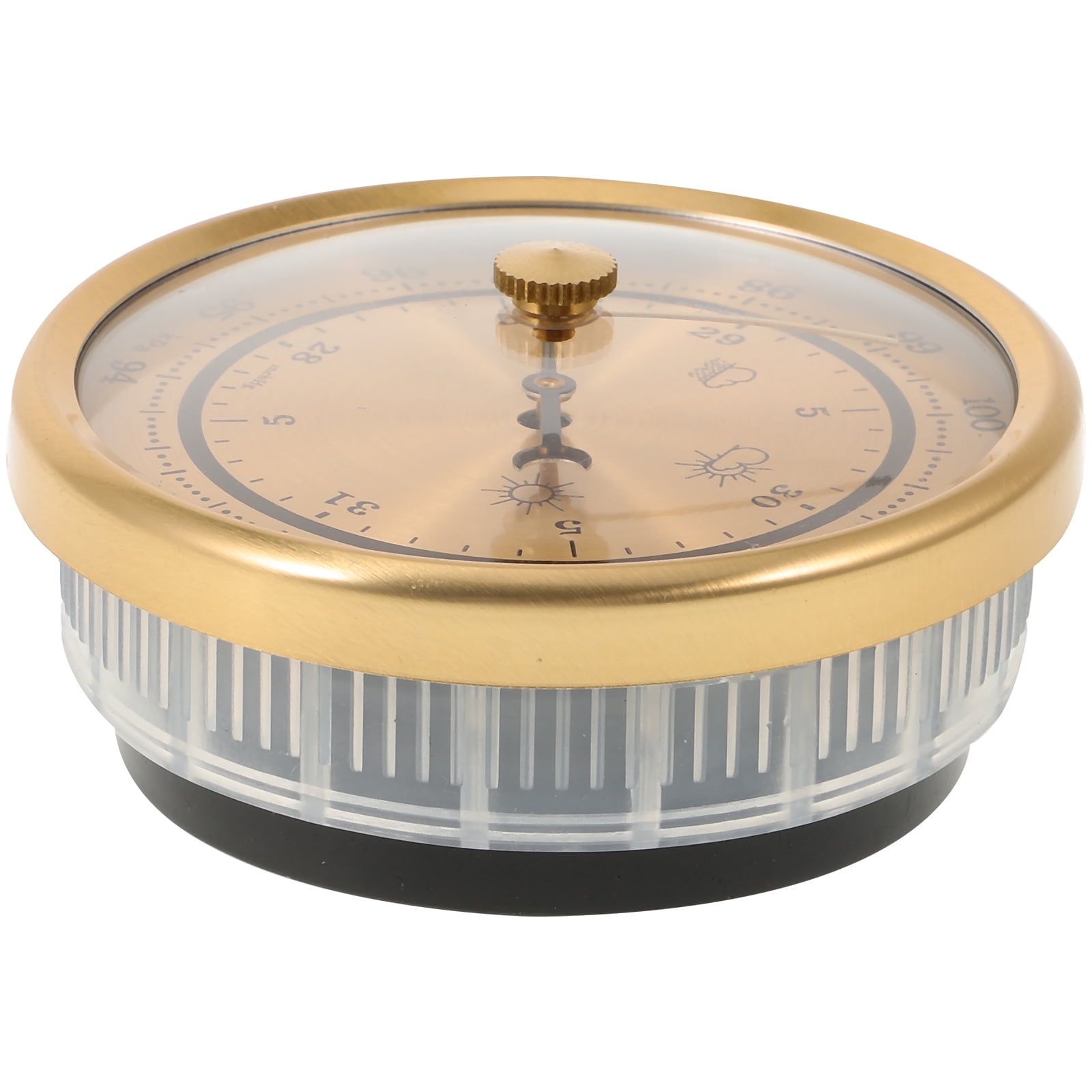 SOPOTUTU Clocks Barometers Portable Multifunction Thermometer Golden ...