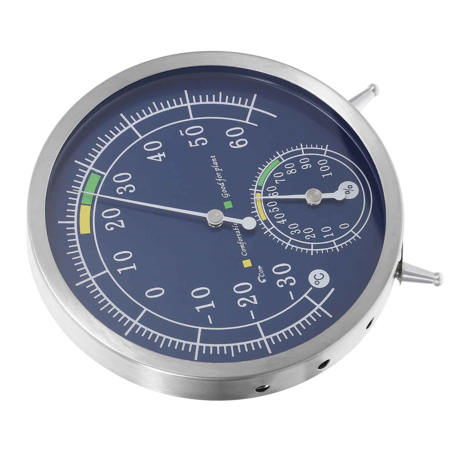 Barometer Thermometer Man 13.00X13.00X4.00CM Silver - Walmart.com