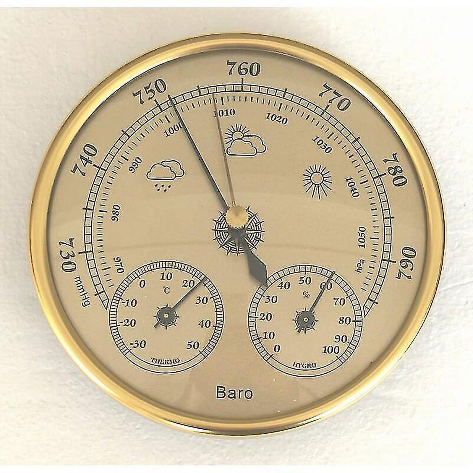 Barometer, Weather Station with Barometer and Hygrometer Thermometer, 3 ...