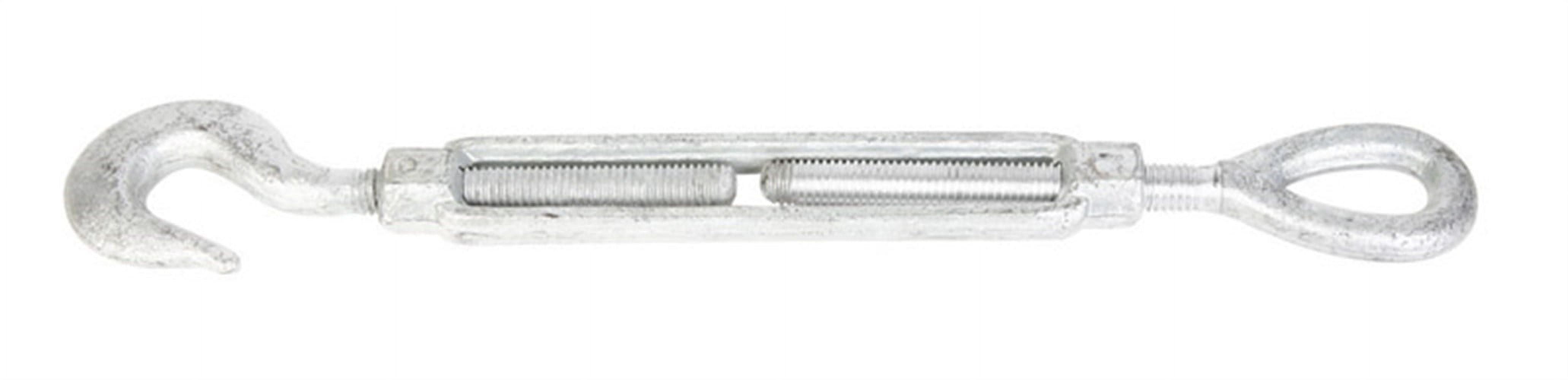 Baron 16-1/2X6 Hook and Eye Turnbuckle, 1/2 in Thread, 6 in L, 1500 lb ...