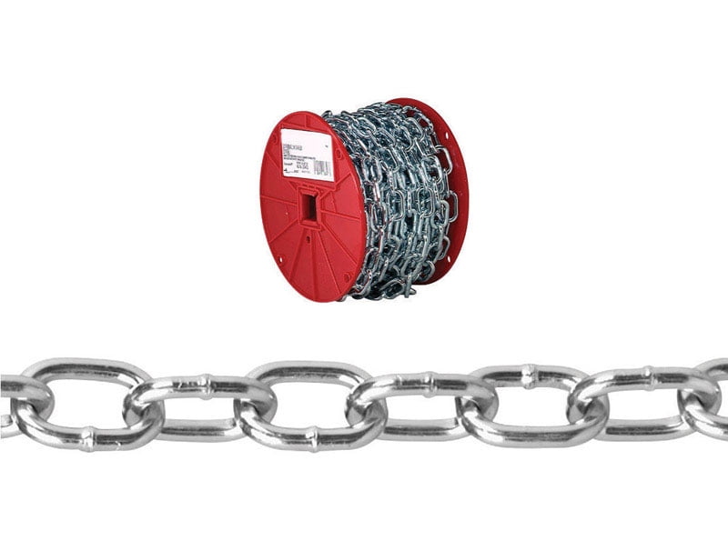 Baron 5006123 2-0 Passing Link Carbon Steel Chain, 0.18 in. Dia. x 50 ...