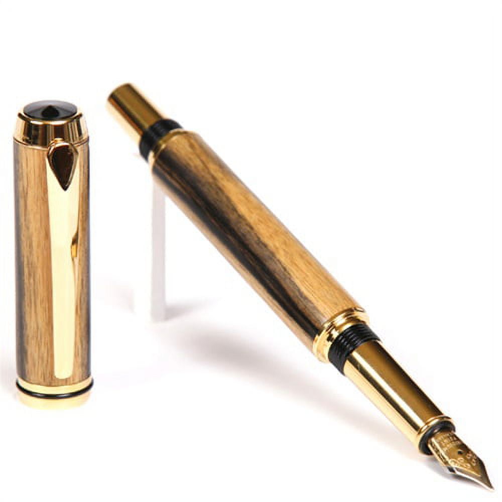 Baron Fountain Pen - Black & White Ebony - Walmart.com