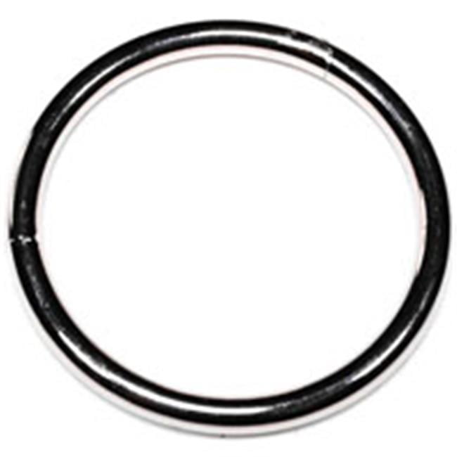 BARON 2-2-1/2 Round Weld Ring, 2-1/2 in Dia Ring, #2 Chain, Steel, Zinc ...
