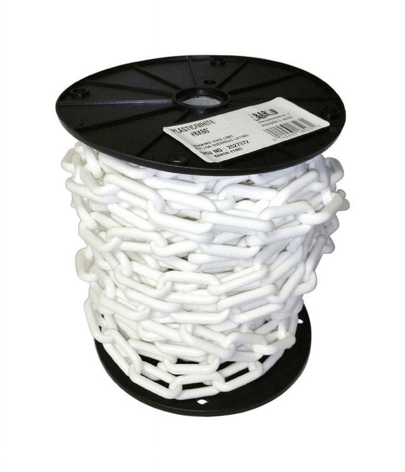 Baron 7480 White Plastic #8 Trade Chain 60 L ft. - Walmart.com