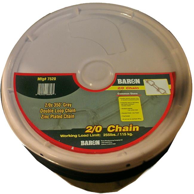 Baron Manufacturing 7520 Double Loop Chain - 2 x 350 ft. - Walmart.com