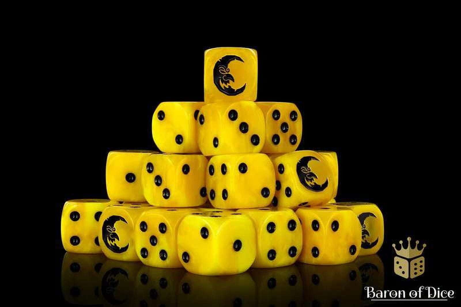 Baron Of Dice 6-Sided d6 Full Moon Dice Pack (Rounded) - Walmart.com