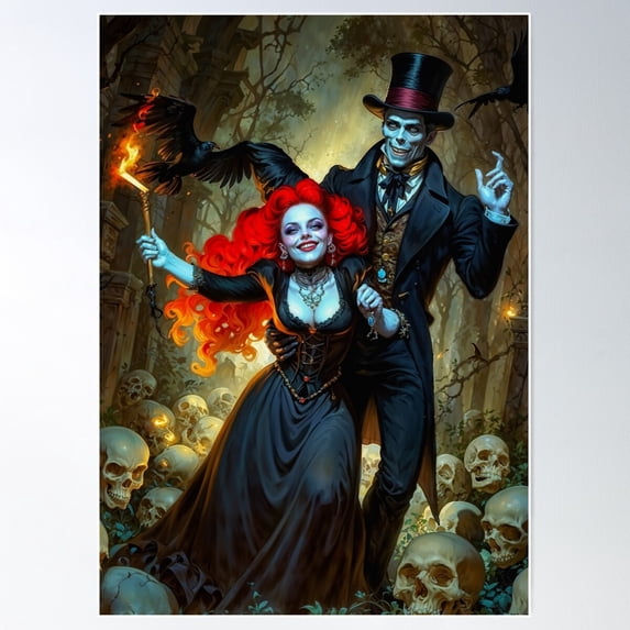 Baron Samedi And His Wife Poster Wall Art Bedroom Wall Art - Walmart.com
