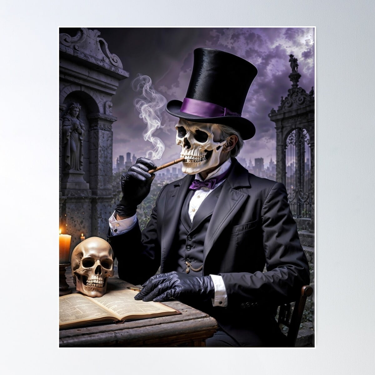 Baron Samedi Poster Wall Art, Modern Wall Decor For Living Room Bedroom ...