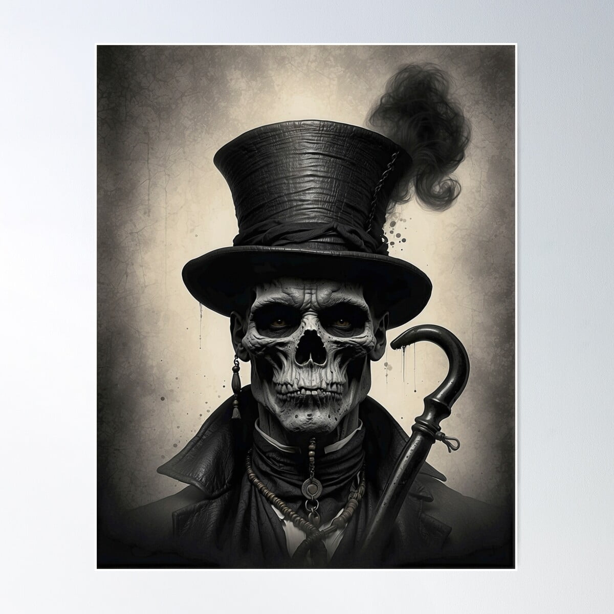 Baron Samedi Poster Wall Art, Modern Wall Decor For Living Room Bedroom ...