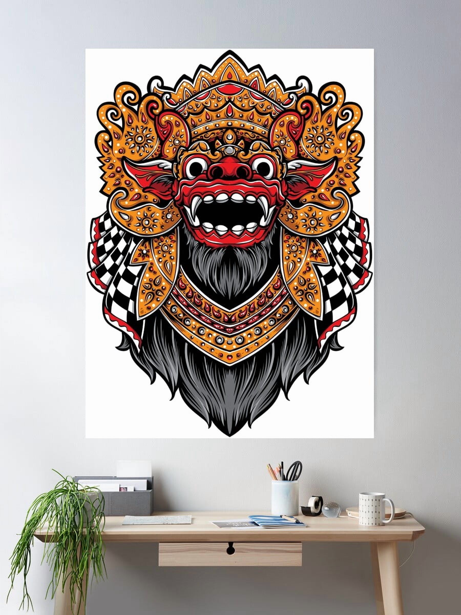 Barong Bali Poster Wall Art Modern Wall Decor For Living Room Bedroom ...