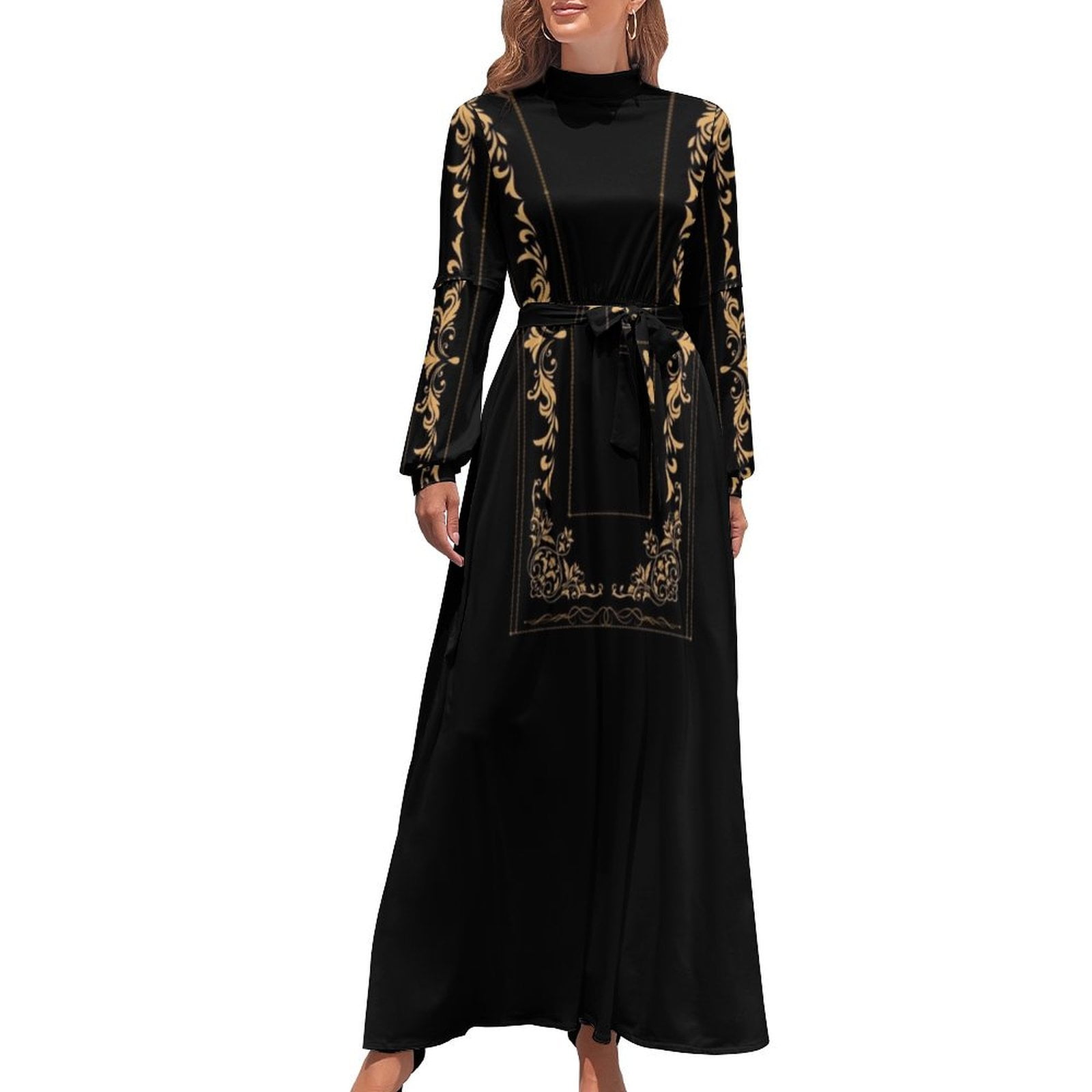 Barong Tagalog Print- Filipino Long Dress elegant women's sets Woman's ...