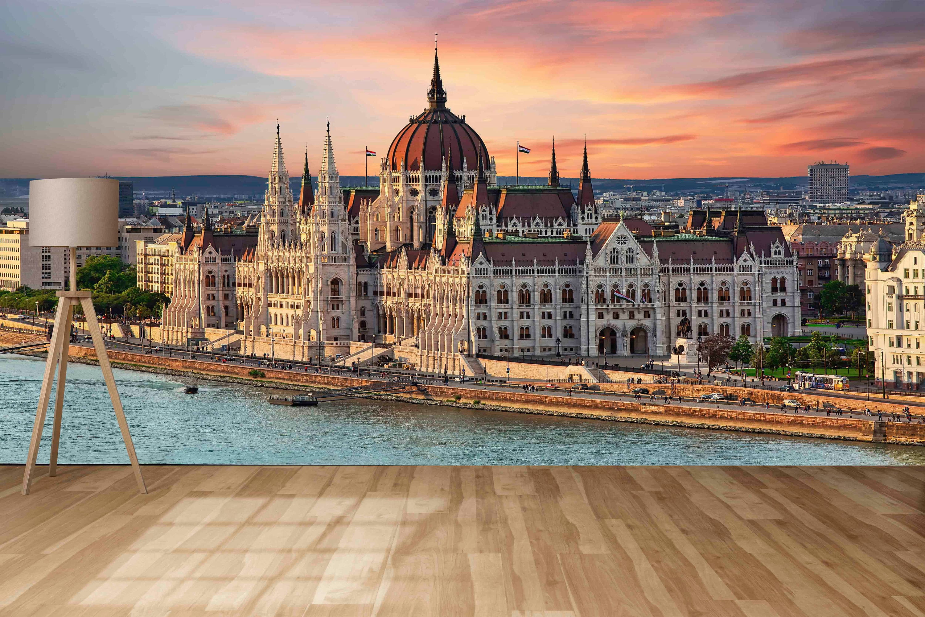 Baroque Architecture Wallpaper, Hungarian Parliament Building, Bright ...