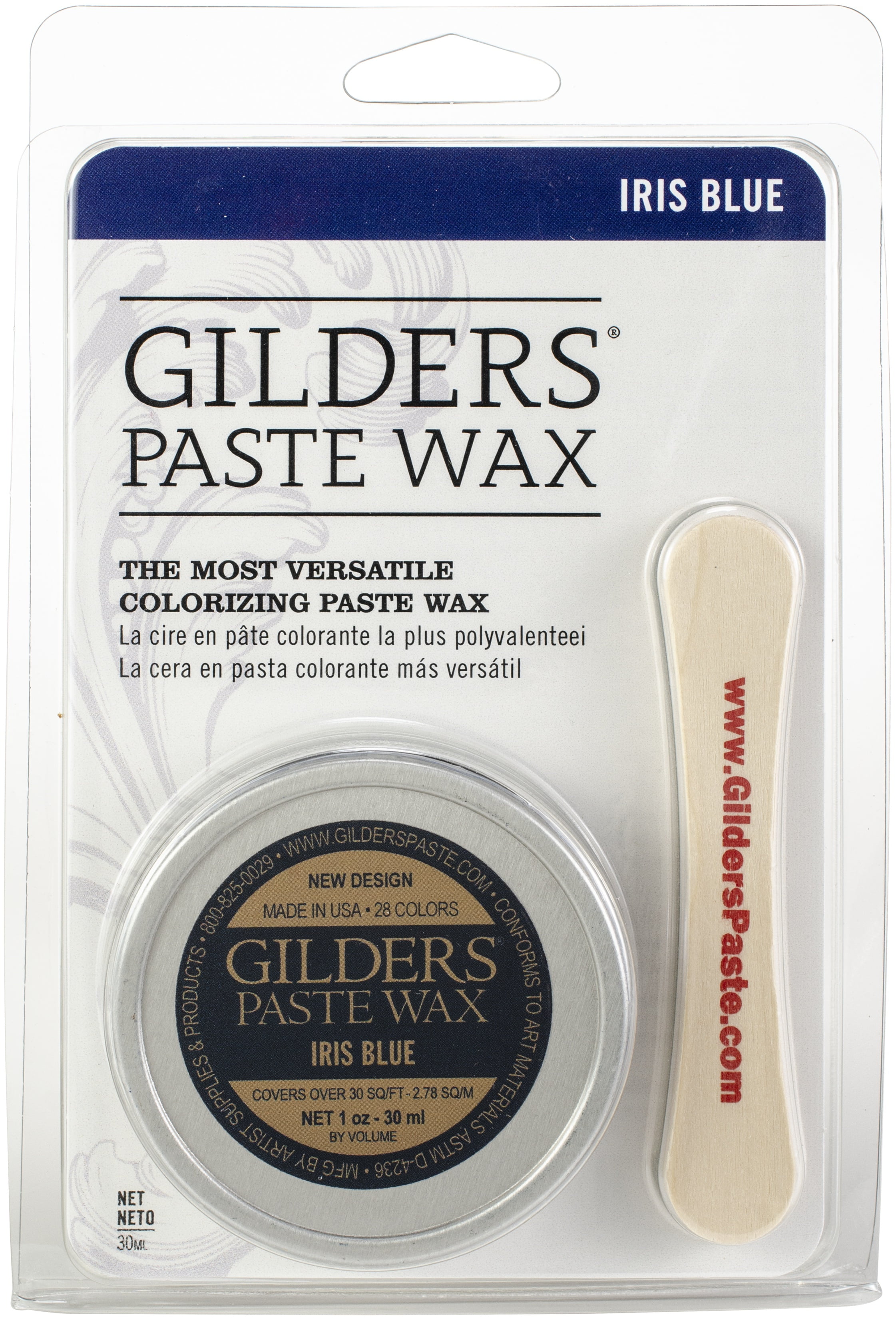 Baroque Art Gilders Paste 1oz-Iris Blue - Walmart Business Supplies