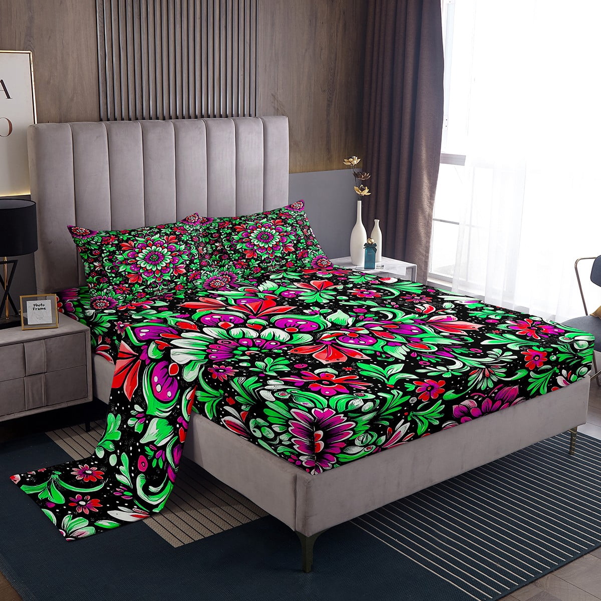 Baroque Bedding Set Queen Size,Vintage Victorian Mandala Bed Sheets ...