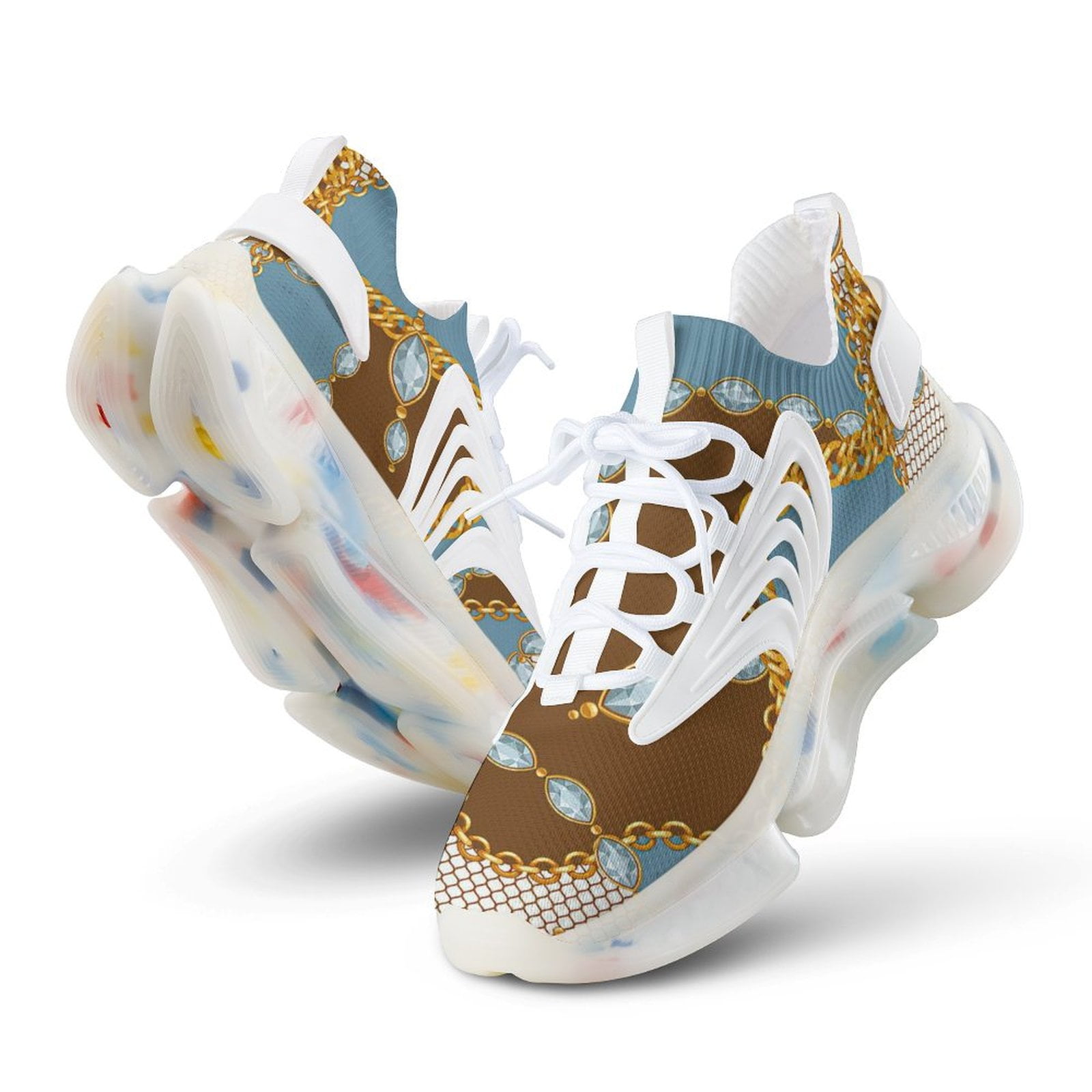 Baroque Chain Walking Shoes for Men Woman Lightweight Tennis Fashion ...