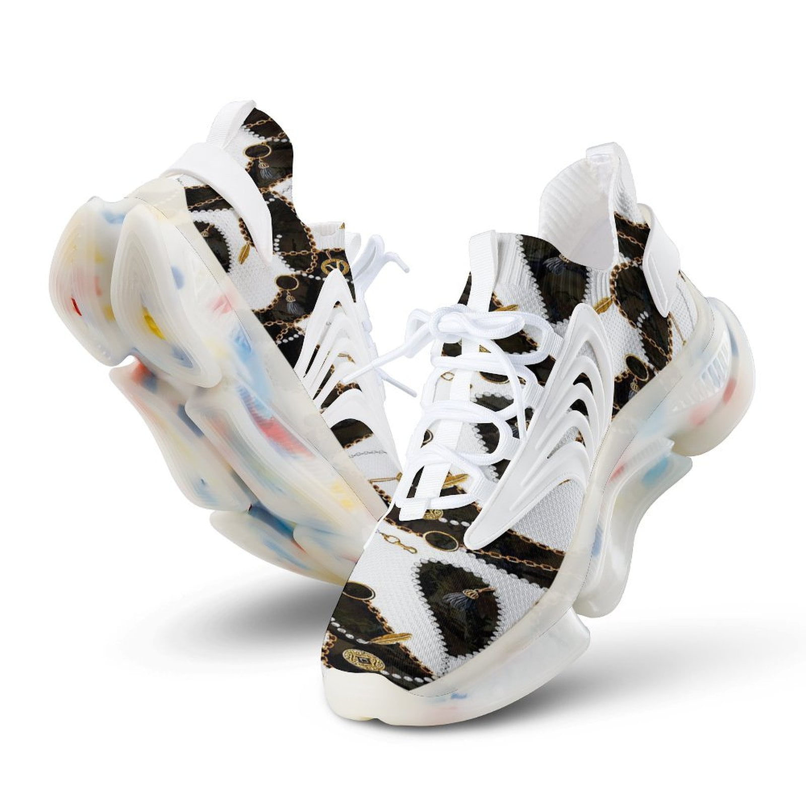 Baroque Chain Walking Shoes for Men Woman Lightweight Tennis Fashion ...