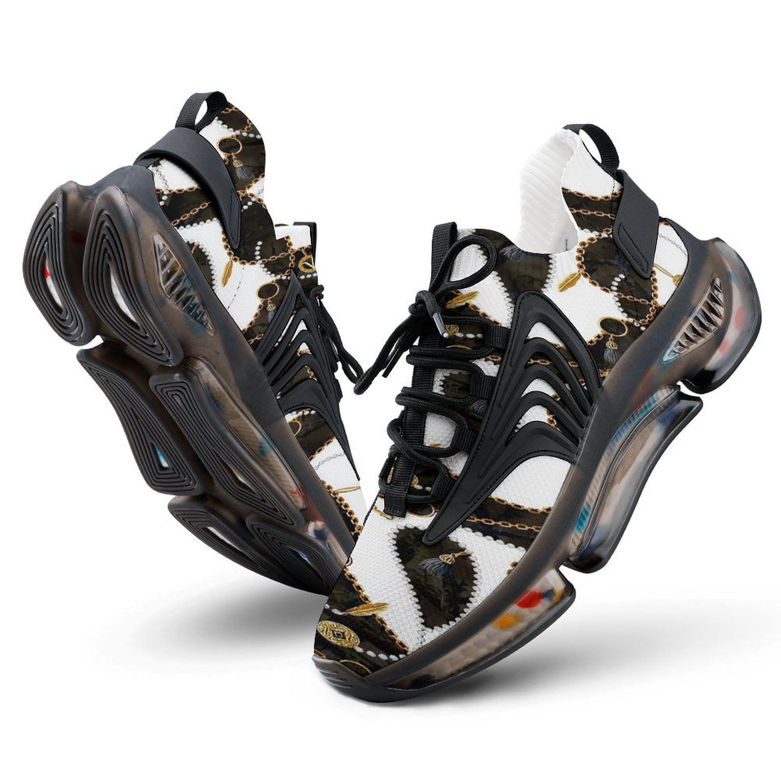 Baroque Chain Walking Shoes for Men Woman Lightweight Tennis Fashion ...