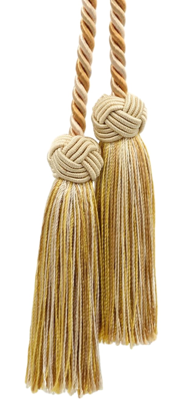 Baroque Collection Double Tassel Curtain and Drapery Tieback / Holdback ...