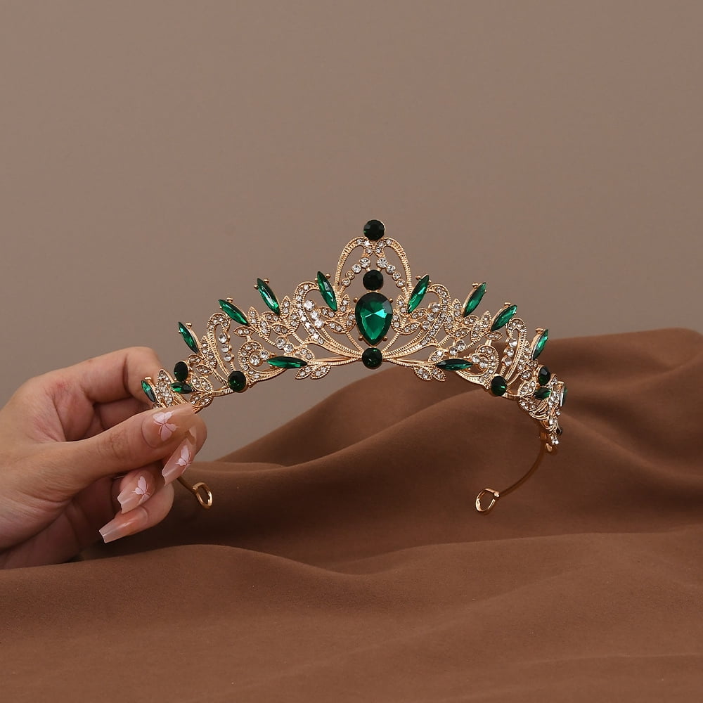 Baroque Crystal Tiaras And Crowns For Women Bride Rhinestone Prom ...