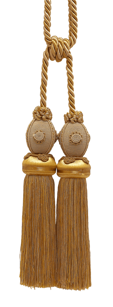 Baroque Decorative Double Curtain & Draperys with Rosettes Tassel ...