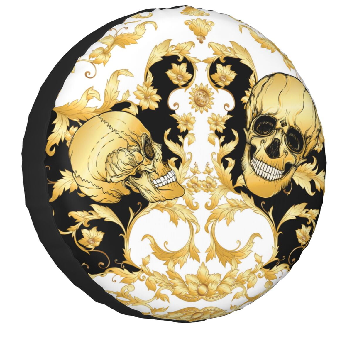 Baroque Floral Pattern Spare Tire Cover Bag Pouch for European Rococo ...