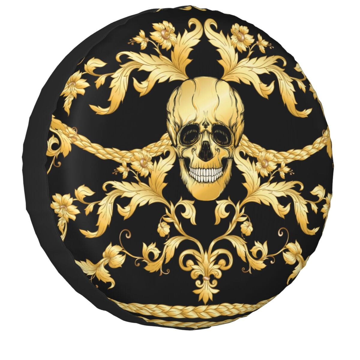 Baroque Floral Pattern Spare Tire Cover Bag Pouch for European Rococo ...