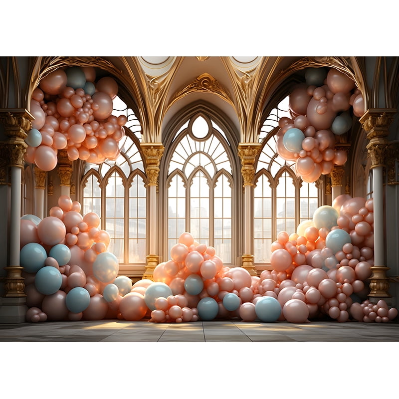 Baroque Frame Balloons Baby Shower Party Photography Backdrops Props ...