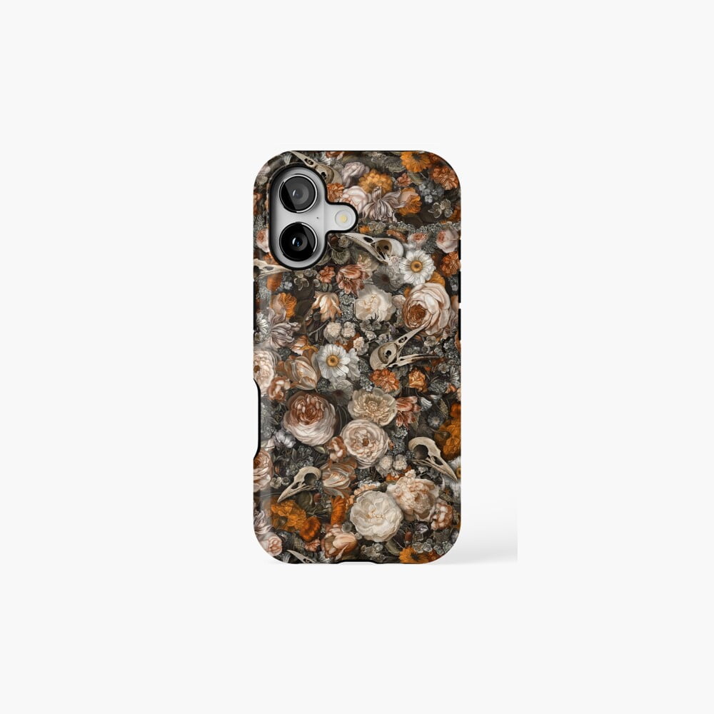 Baroque Macabre Creepy Gothic Pattern Universal Phone Case for iPhone ...