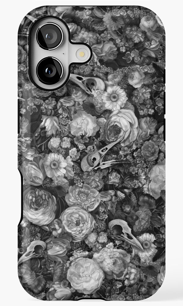 Baroque Macabre Gothic Skeleton Ornate Art Design Phone Case for iPhone ...