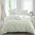 Baroque Pattern 4 Piece Duvet Cover Set Queen Size Green Vintage ...