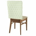 Baroque Pattern Chair Back Covers Set of 6, Green Vintage Abstract ...