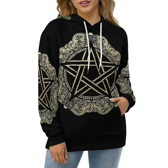 Baroque Pentacle Hoodie Sweatshirts Women Pullover Girl Hoodie ...