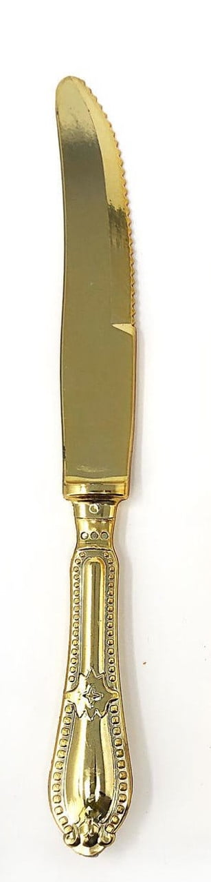 Baroque Plastic Gold Knives 12ct. - Walmart.com