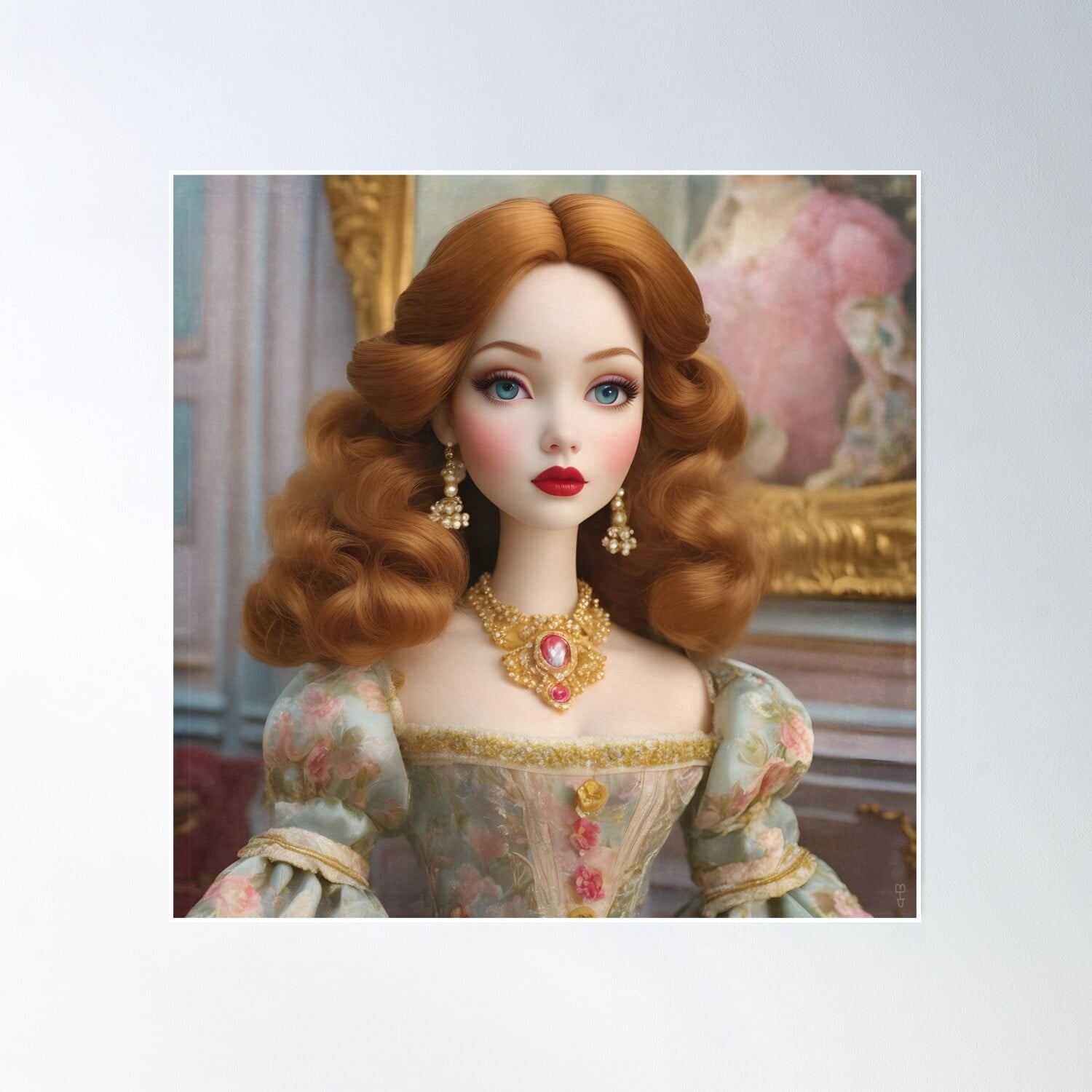 Baroque Princess Dolly Daydream Poster Wall Art, Modern Wall Decor ...
